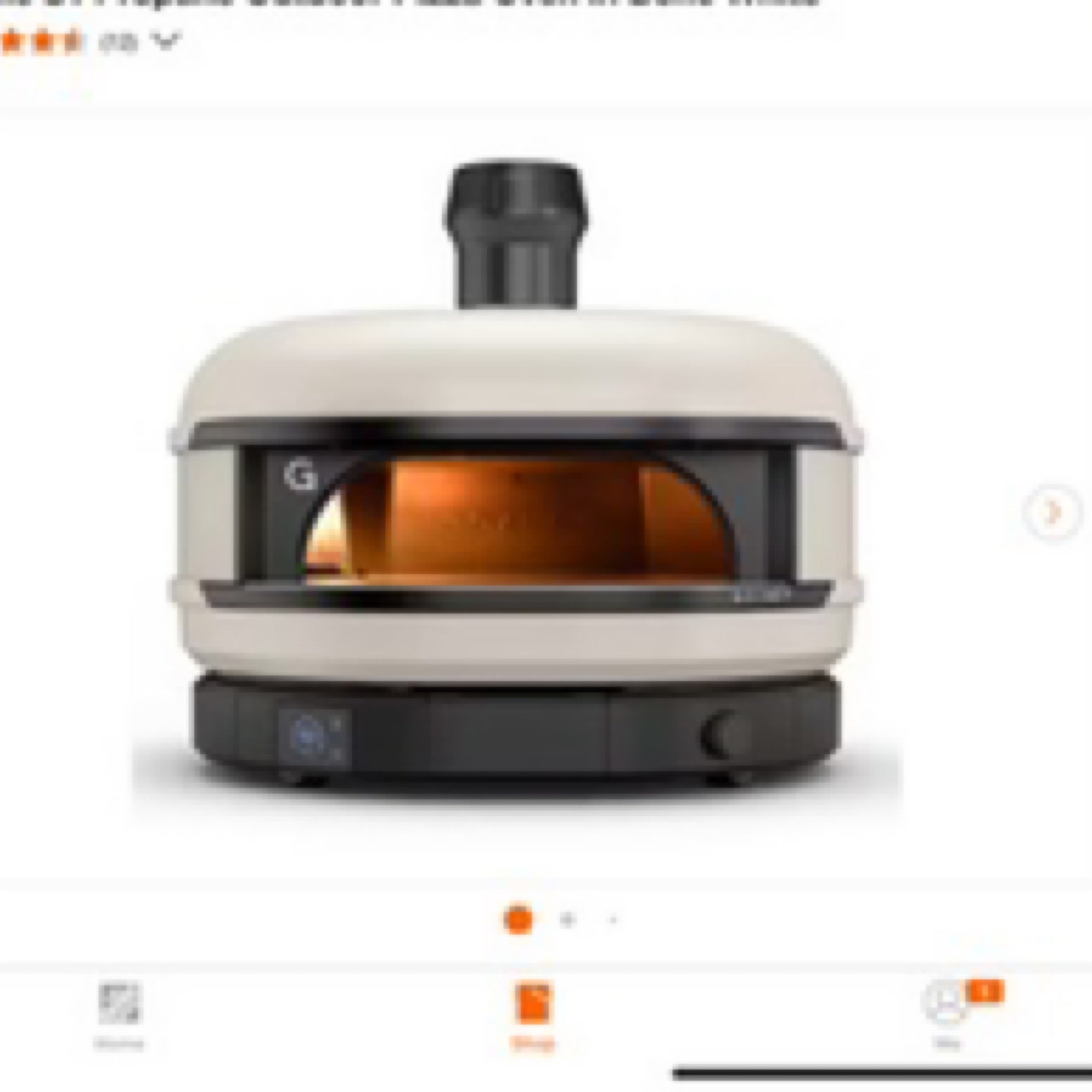 Dome S1 Propane Outdoor Pizza Oven in Bone White | LJ Pallets & More